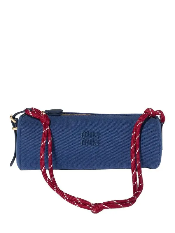 Miu Miu Gabardine Pouch - Indigo/amaranth