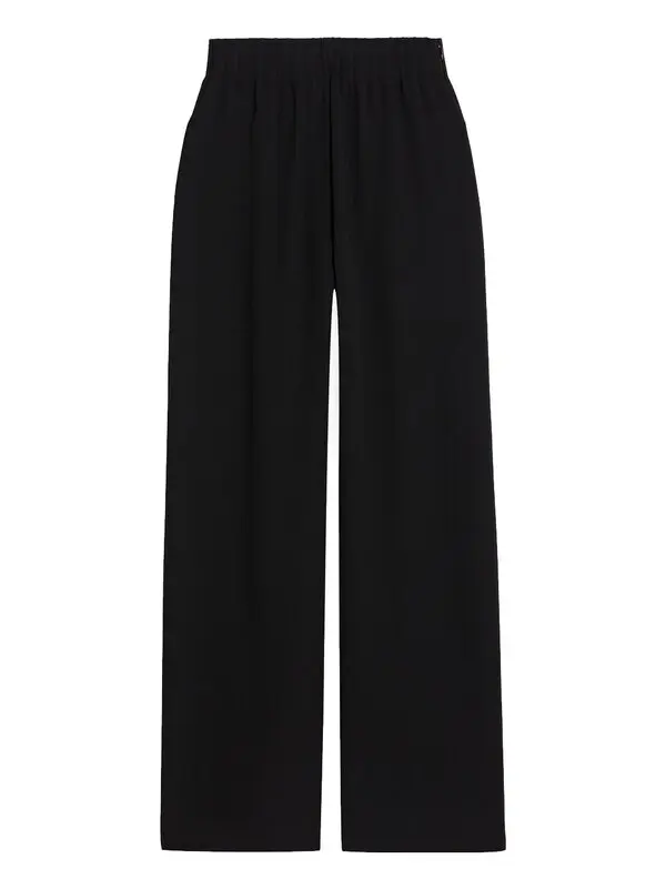 FFORME Maud Silk-crepe Wide-leg Pants - Black