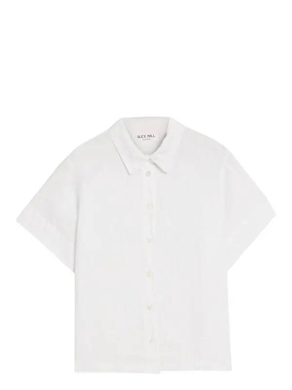 ALEX MILL Maddie Linen Shirt - White