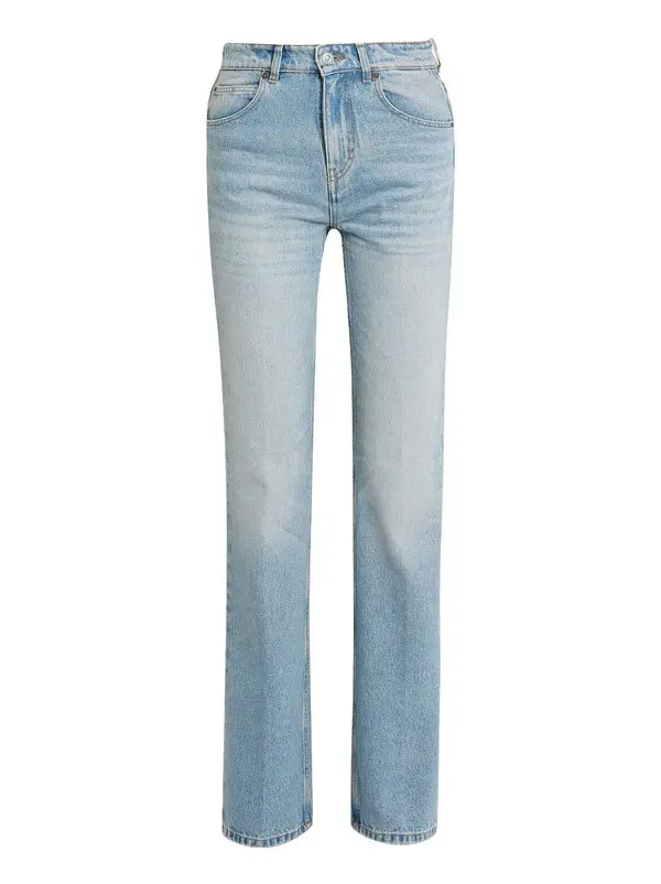 Victoria Beckham Julia Highrise Straightleg Jeans - Light Denim