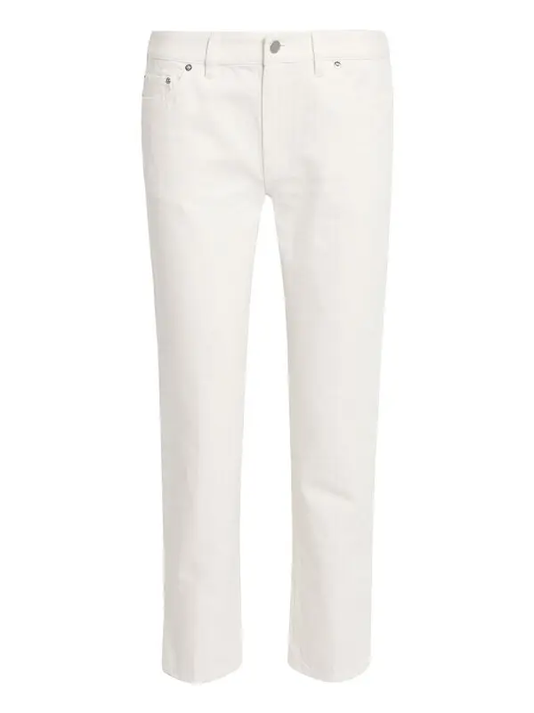 Tibi Selfie Mid-rise Slim-leg Jeans - White