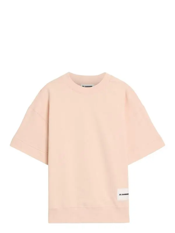 JIL SANDER Cotton-terry T-shirt - Peach