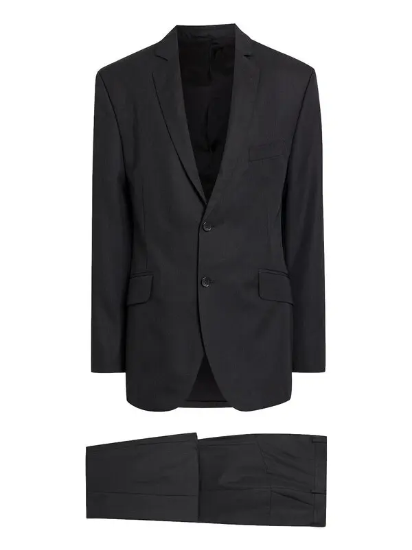 BETTTER Pinstriped Woolblend Suit - Black