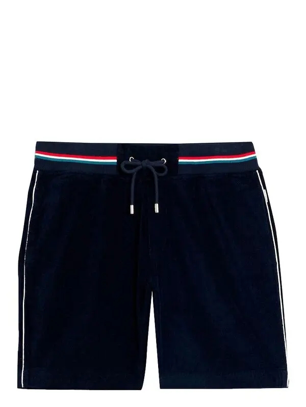 Orlebar Brown Afador Cotton-terry Shorts - Navy