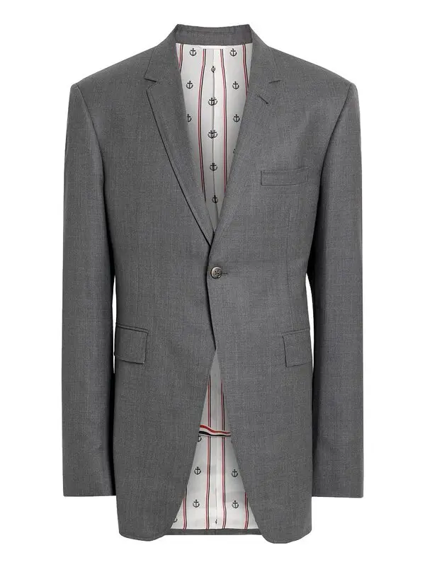 Thom Browne Wool Blazer - Anthracite