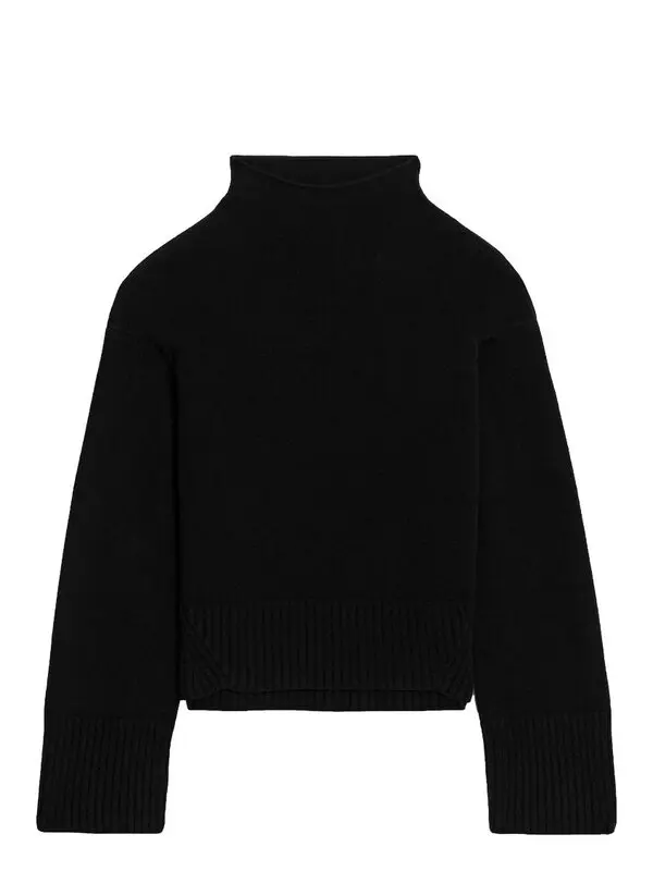 FFORME Julie Wool-blend Turtleneck Sweater - Black