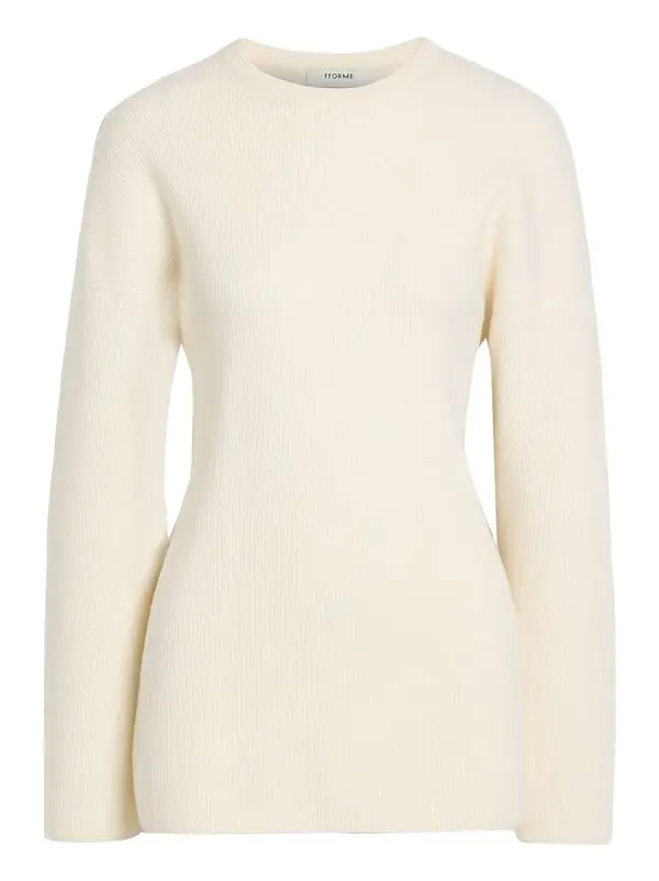 FFORME Kate Ribbed Wool And Cashmere-blend Sweater - Ivory