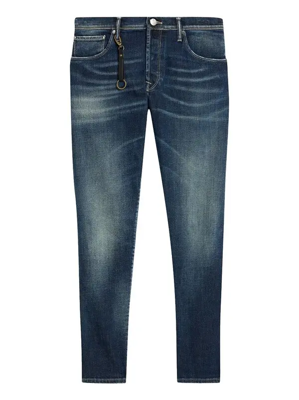 SLOWEAR Incotex Tapered Denim Jeans - Dark Denim