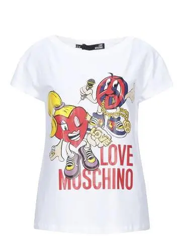 Moschino T-shirt Size Cotton, Elastane - White