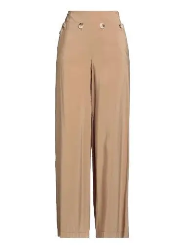 JIJIL Wide-leg High-waisted Pants - Beige