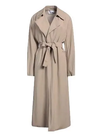 Harris Wharf London Overcoat & Trench Coat Size Viscose, Polyamide - Beige