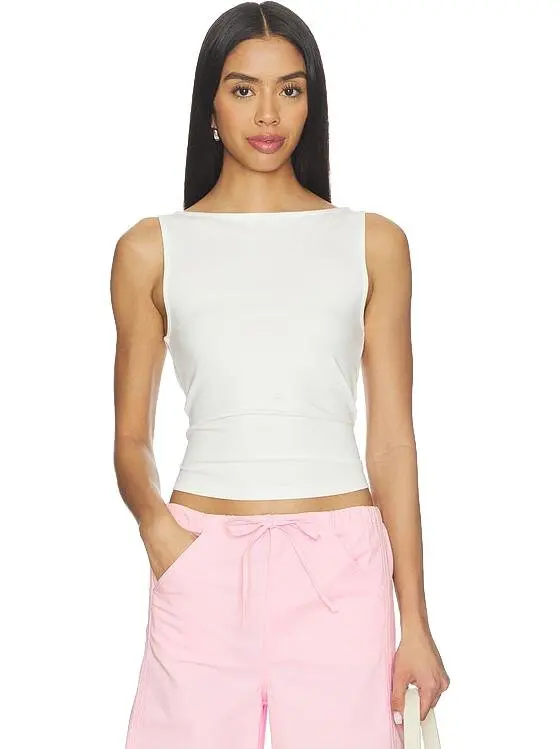 Joe's Jeans The Boatneck Tank Top - White
