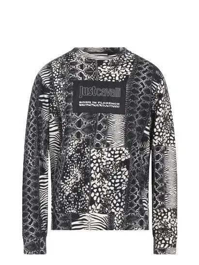 Just Cavalli Cotton Sweatshirt - Black