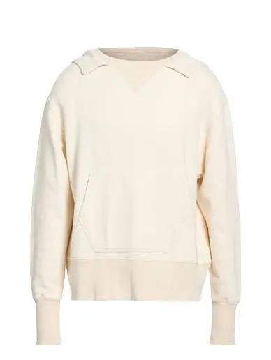 MAISON MARGIELA Cotton French Terry Logo Hoodie - Ivory