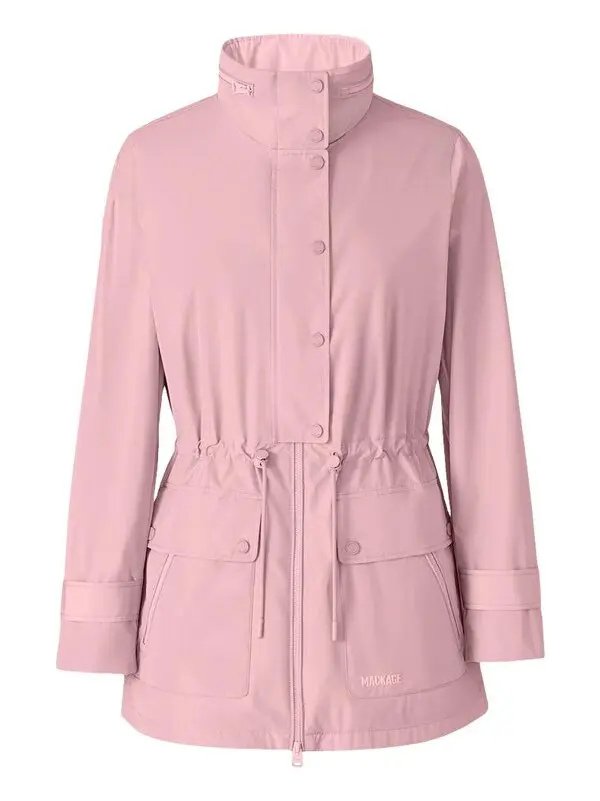 Mackage Keryn-z Medium-length Rain Jacket - Soft Pink