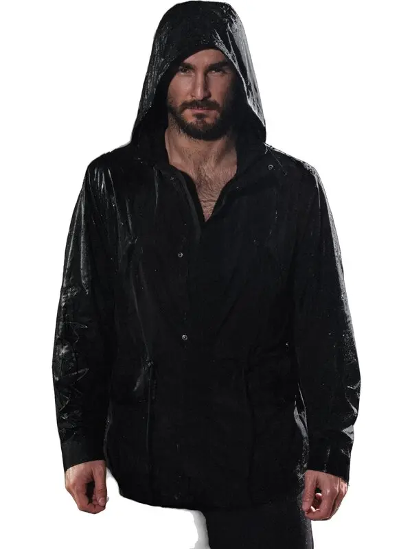 Mackage Lionel Medium-length Rain Jacket - Black