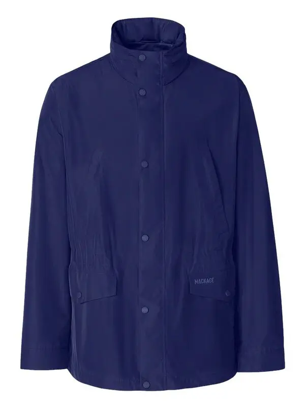 Mackage Lionel Medium-length Rain Jacket - Mineral Blue
