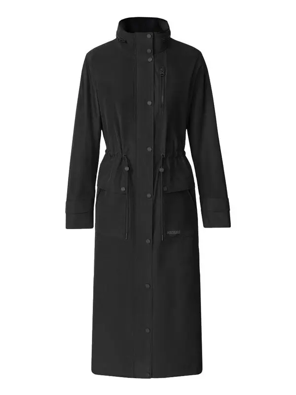 Mackage Magdelena Maxi-length Rain Jacket - Black