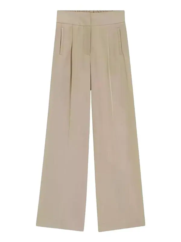 BOSS Pleated Wide-leg Trousers - Neutrals