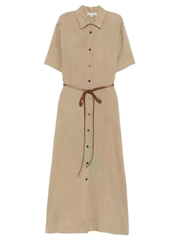 Antonelli Firenze Belted Midi Dress - Neutrals