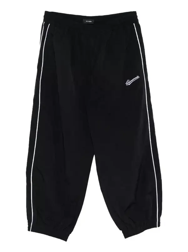 WILLY CHAVARRIA Logo-embroidered Trousers - Black