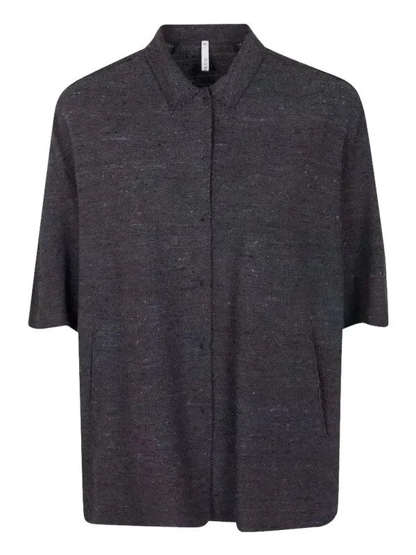 BOBOUTIC Collared Short-sleeve Shirt - Brown