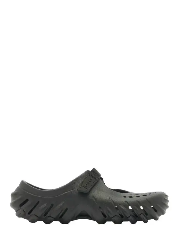 CROCS Echo Mary Jane Perforated Slip-ons - Black