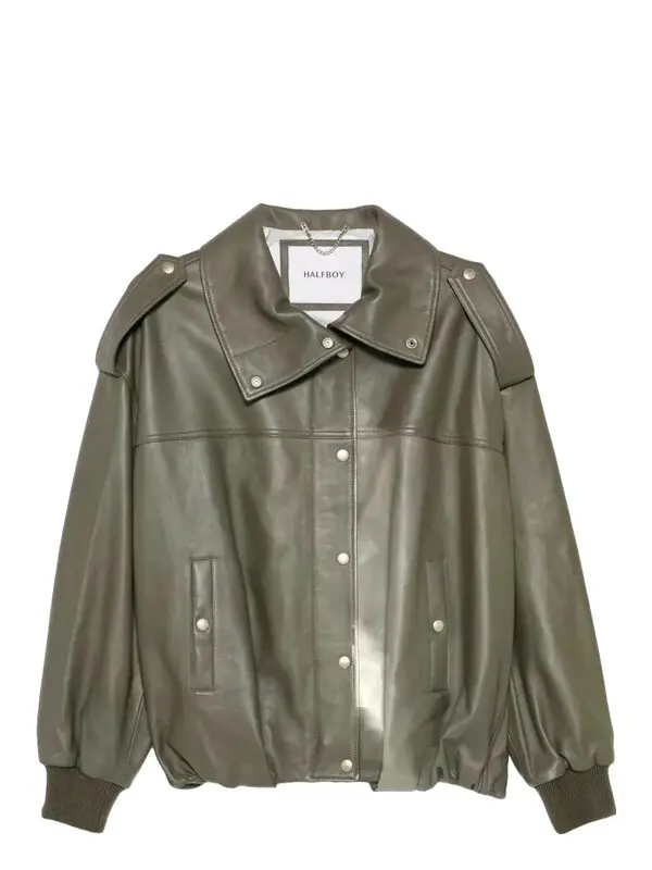 HALFBOY Buttoned Collared Jacket - Green