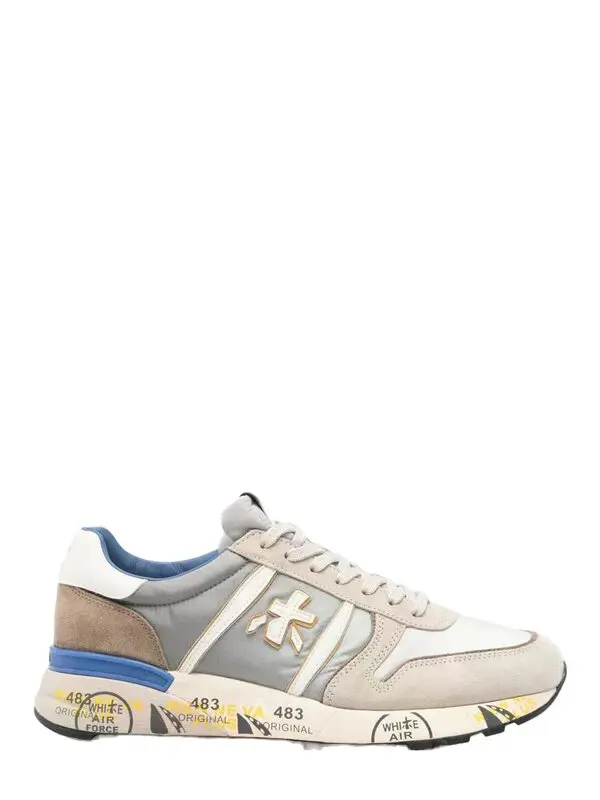 Premiata Lander 8010 Panelled Sneakers - Neutrals