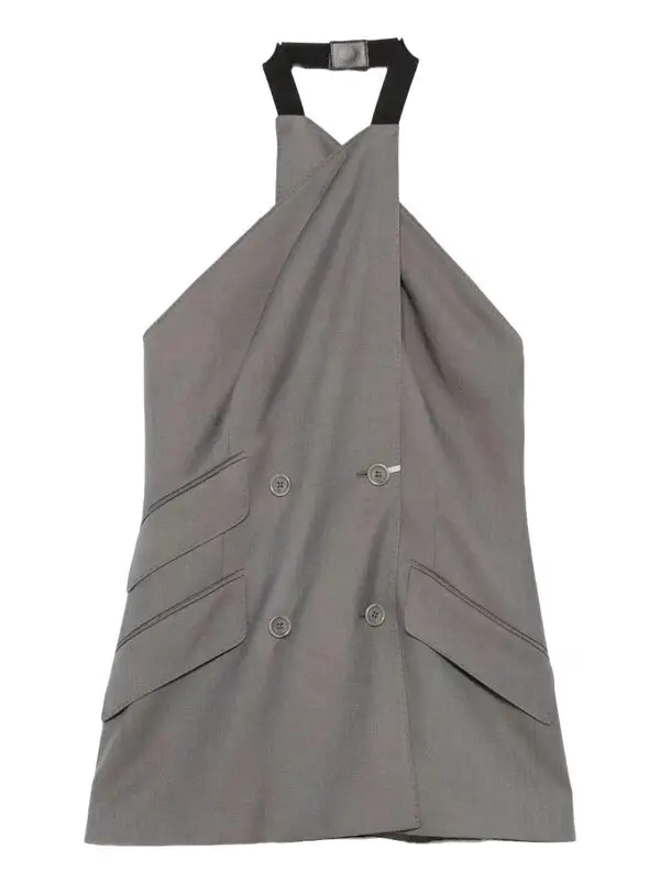 Max Mara Double-breasted Waistcoat - Grey