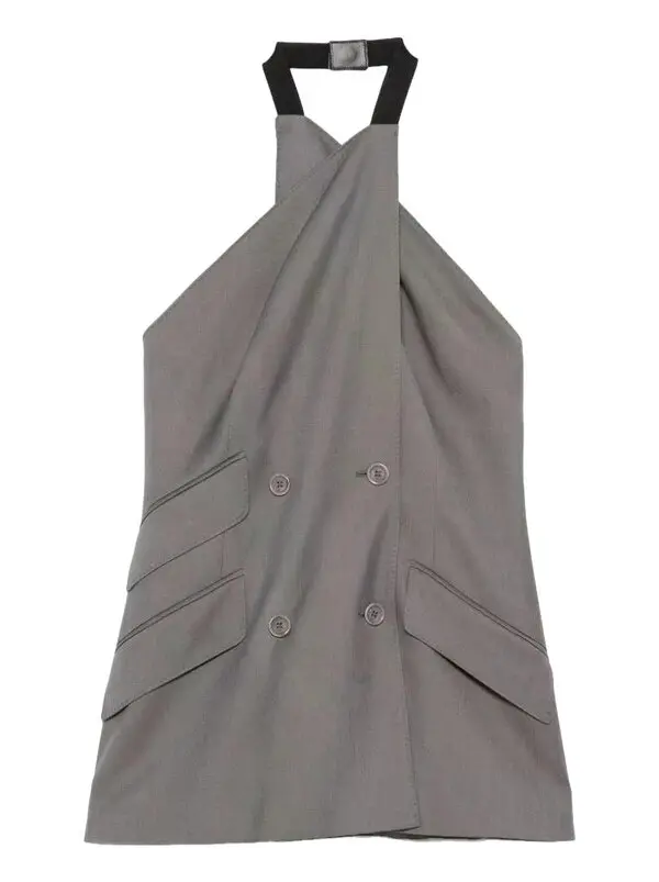 Max Mara Double-breasted Waistcoat - Grey