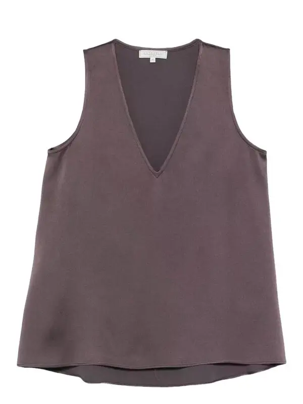 Antonelli Firenze Angelica V-neck Blouse - Purple