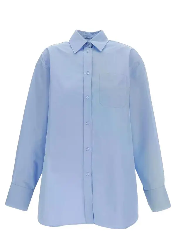 Sportmax Pleated Shirt Dress - Blue