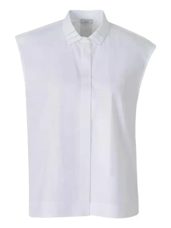 Peserico Sleeveless Shirt - White