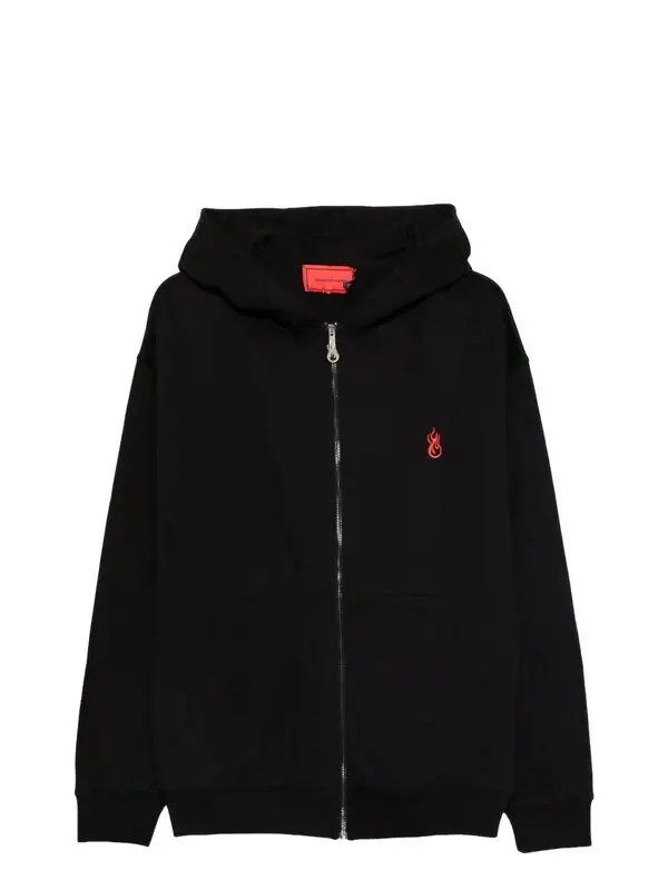 VISION OF SUPER Zip-up Hoodie - Black