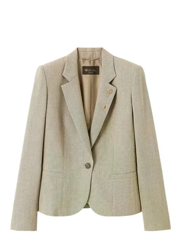 Loro Piana Lindy Single-button Blazer - Neutrals