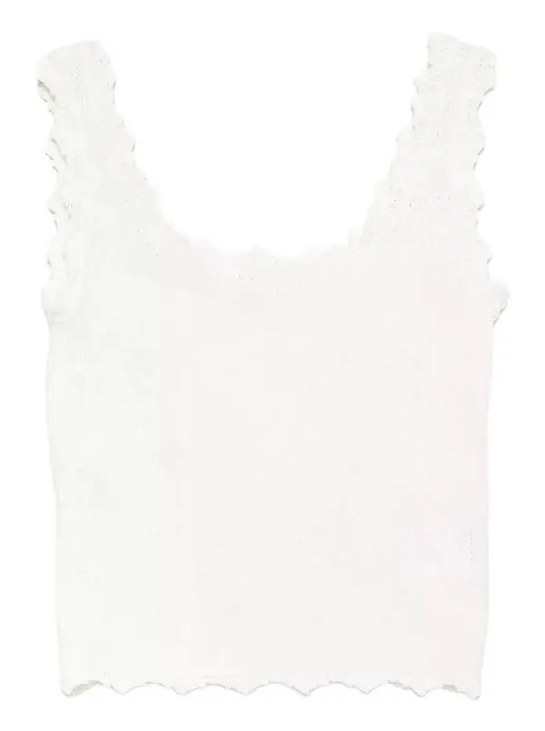 LOW CLASSIC Lace Sleeveless Top - Neutrals