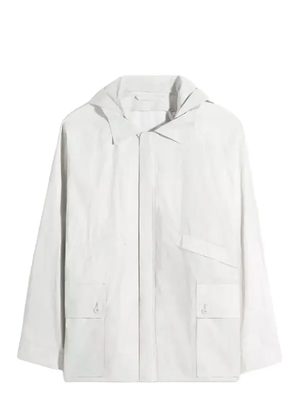 LEMAIRE Detachable Hood Rain Jacket - Neutrals