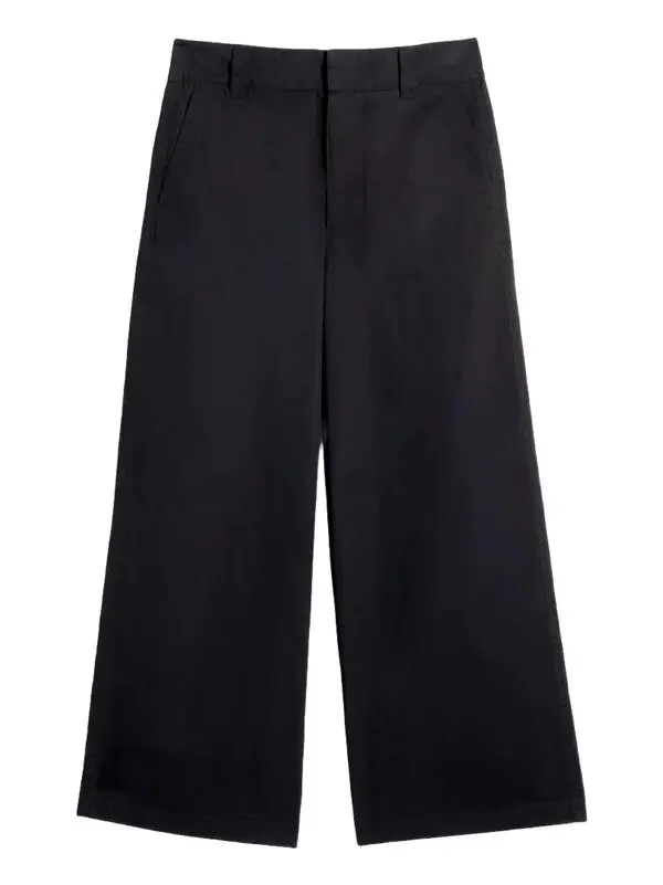 LEMAIRE Straight High-waisted Trousers - Black
