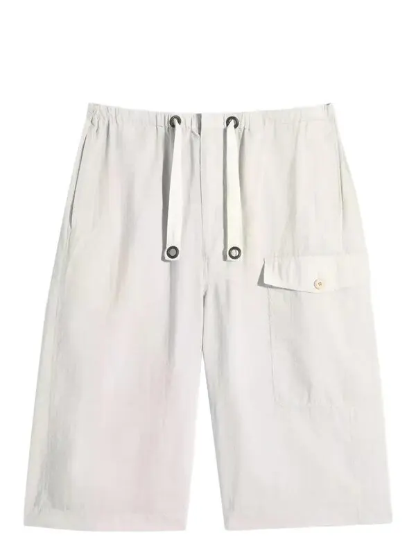 LEMAIRE Drawstring Cargo Shorts - Neutrals