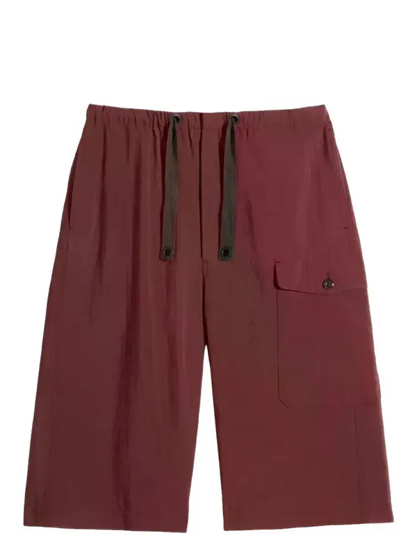 LEMAIRE Drawstring Pocket Shorts - Red