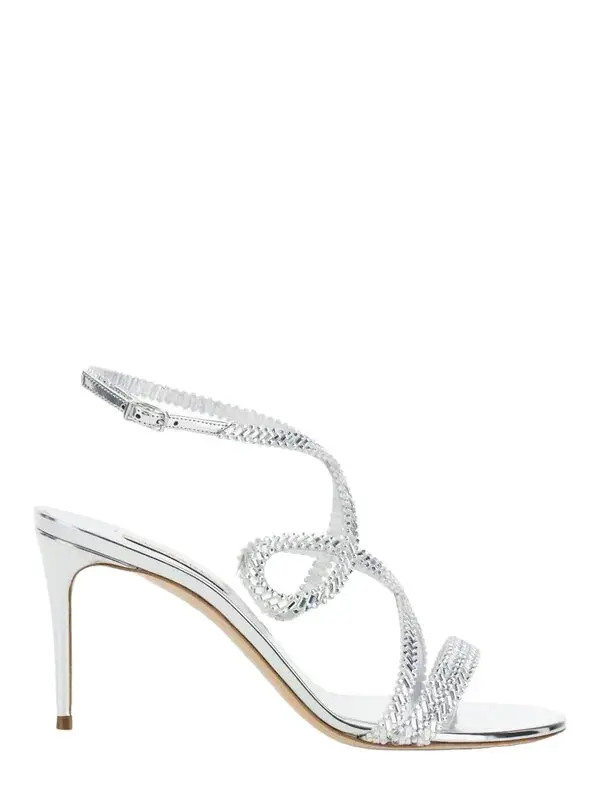 Casadei Josephine Julia Strap Sandals - Silver