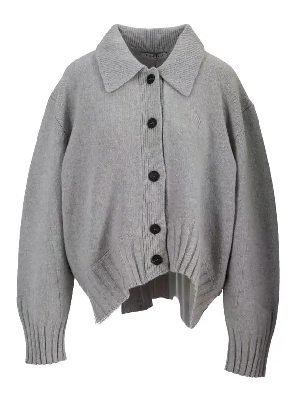 Attico Collared Cardigan - Grey