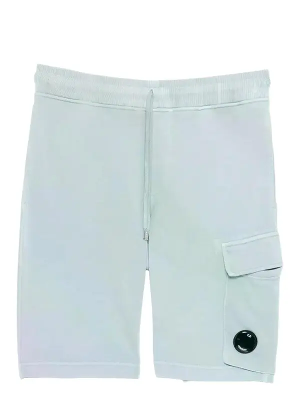 C.P. COMPANY Cotton Diagonal Shorts - Blue