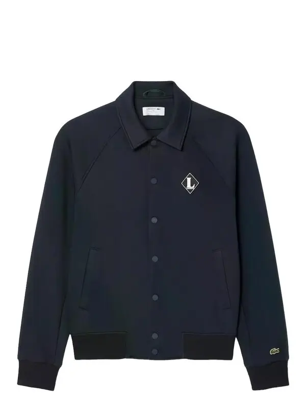 Lacoste Button Embellished Jacket - Blue