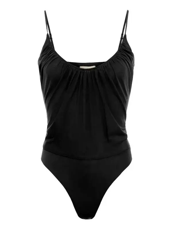 L'Agence Gelina Gathered Bodysuit - Black