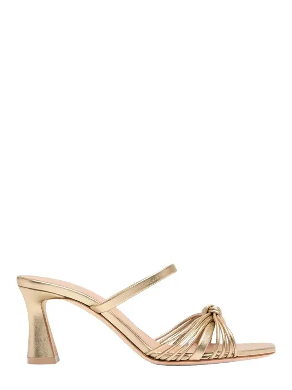 MALONE SOULIERS Lucinda Knotted Leather Sandals - Gold