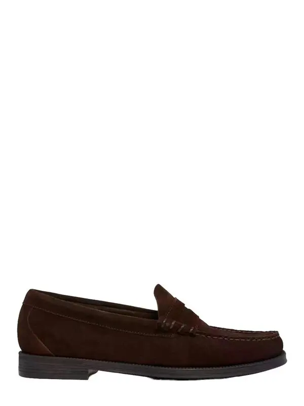 G.H.BASS Penny Suede Loafers - Brown