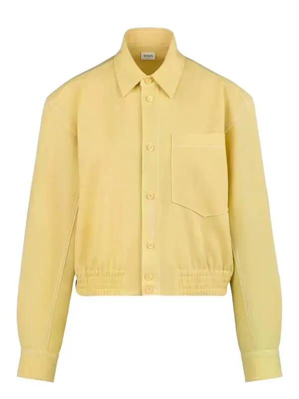 TOD'S Tonal-stitch Shirt - Yellow