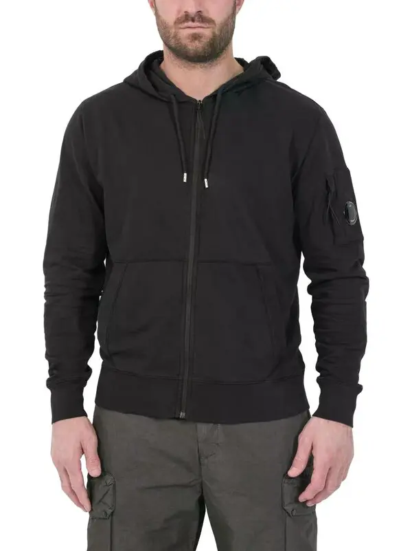 C.P. COMPANY Hooded Zip-up Jacket - Black